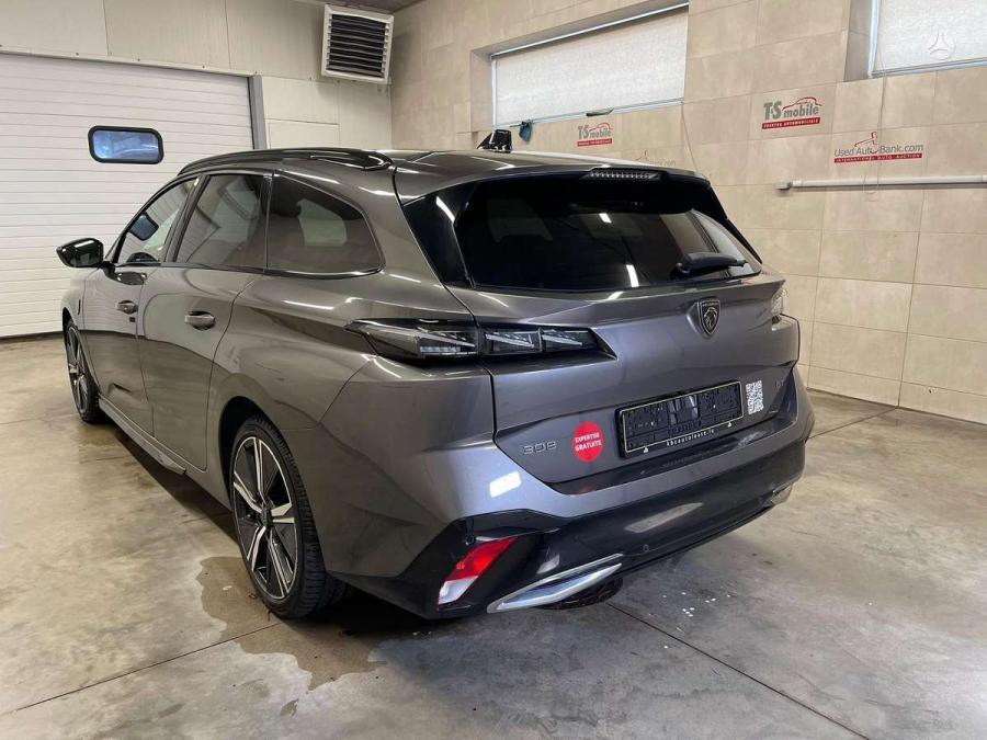Grey Peugeot 308 2023 in Marijampole, with an engine capacity of 1.50 L and mileage of 174 thousand km for 14762 €, photo 5 on AUTOMOTO.COM.LV