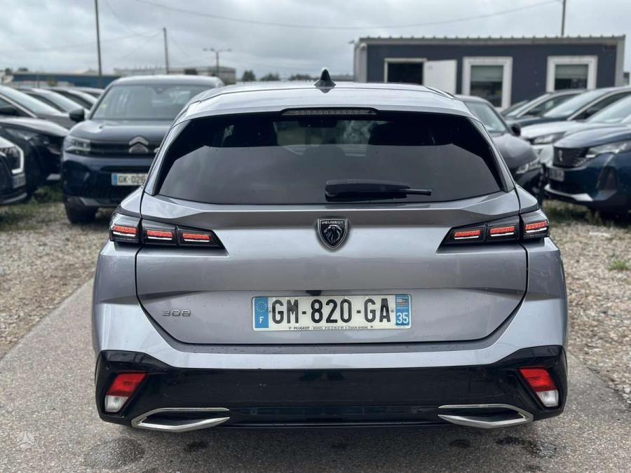 Pelēks Peugeot 308 2023 Viļņa, ar dzinēja tilpumu 1.20 L un nobraukumu 184 tūkst. km par 12099 €, foto 6 vietnē AUTOMOTO.COM.LV