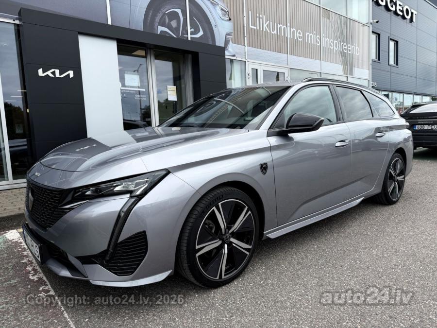 Grey Peugeot 308 2024 in Tallinn, with an engine capacity of 1.50 L and mileage of 27 thousand km for 24900 €, photo 1 on AUTOMOTO.COM.LV