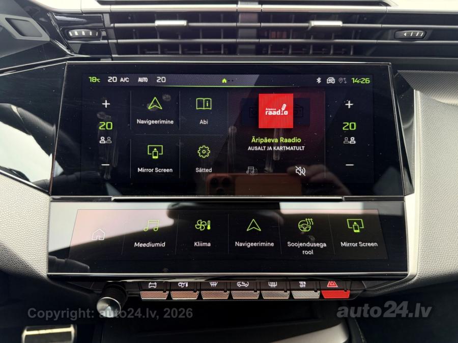Grey Peugeot 308 2024 in Tallinn, with an engine capacity of 1.50 L and mileage of 27 thousand km for 24900 €, photo 9 on AUTOMOTO.COM.LV