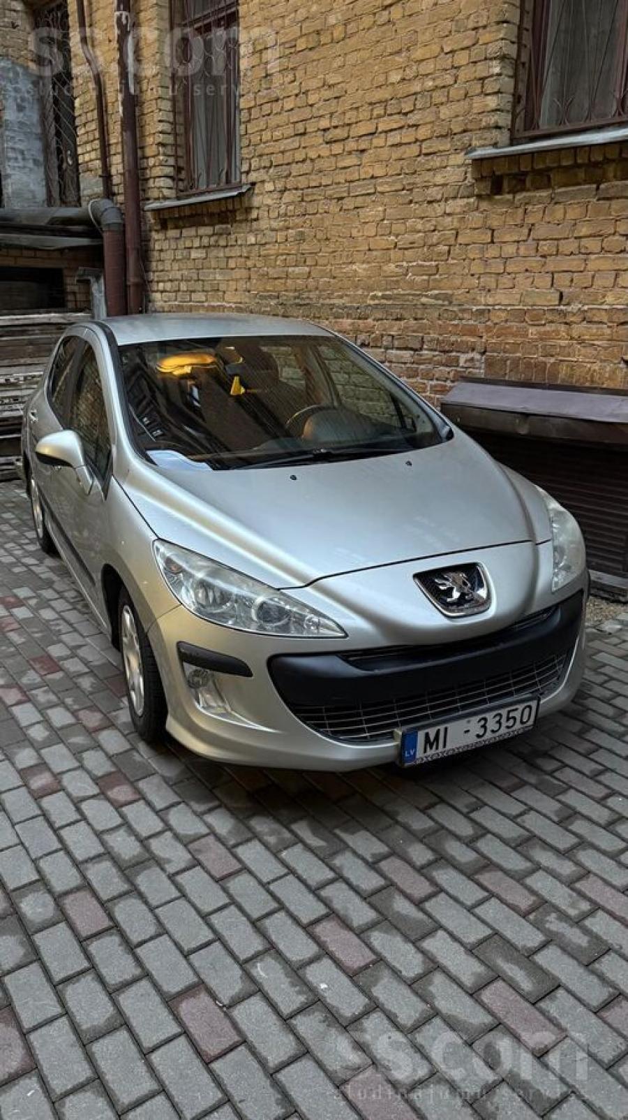 Peugeot 308 2009 in Riga, with an engine capacity of 1.60 L and mileage of 192 thousand km for 2500 €, photo 3 on AUTOMOTO.COM.LV