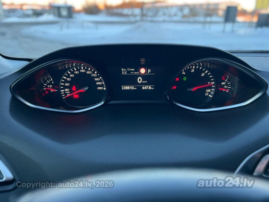 Peugeot 308 2018 in Parnu, with an engine capacity of 1.50 L and mileage of 238 thousand km for 7450 €, photo 12 on AUTOMOTO.COM.LV