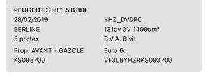 Пежо 308 2019 в Таураге, объемом двигателя 1.50 л и пробегом 208 тыс. км за 8800 €, фото 20 на AUTOMOTO.COM.LV