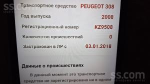 Красный Пежо 308 2008 в Даугавпилс, объемом двигателя 1.60 л и пробегом 163 тыс. км за 5450 €, фото 17 на AUTOMOTO.COM.LV