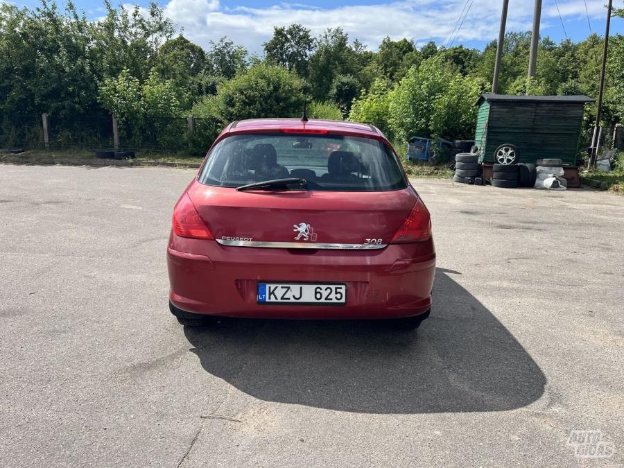 Red Peugeot 308 2008 in Siauliai, with an engine capacity of 1.60 L and mileage of 293 thousand km for 1199 €, photo 6 on AUTOMOTO.COM.LV