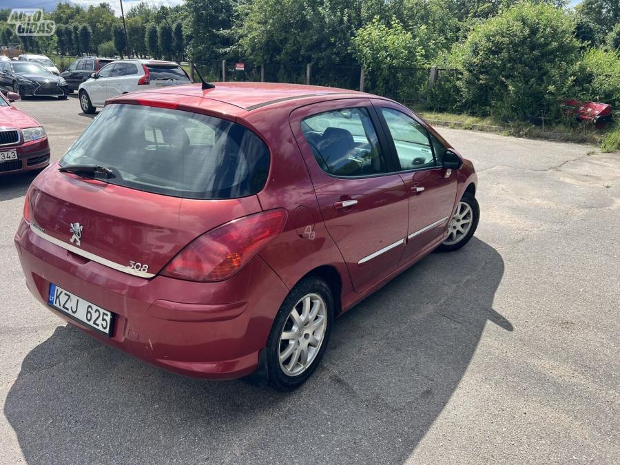 Sarkans Peugeot 308 2008 Šauļi, ar dzinēja tilpumu 1.60 L un nobraukumu 293 tūkst. km par 1199 €, foto 5 vietnē AUTOMOTO.COM.LV