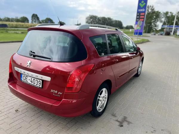 Red Peugeot 308 2011 in Jekabpils, with an engine capacity of 1.60 L and mileage of 260 thousand km for 3690 €, photo 6 on AUTOMOTO.COM.LV