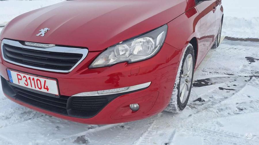 Sarkans Peugeot 308 2014 Gargždai, ar dzinēja tilpumu 1.56 L un nobraukumu 268 tūkst. km par 4950 €, foto 7 vietnē AUTOMOTO.COM.LV