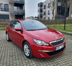 Red Peugeot 308 2014 in Siauliai, with an engine capacity of 1.20 L and mileage of 114 thousand km for 3850 €, photo 13 on AUTOMOTO.COM.LV