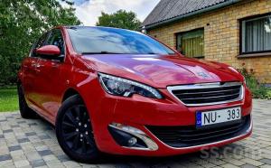Sarkans Peugeot 308 2014 Rīga, ar dzinēja tilpumu 1.20 L un nobraukumu 191 tūkst. km par 6350 €, foto  vietnē AUTOMOTO.COM.LV