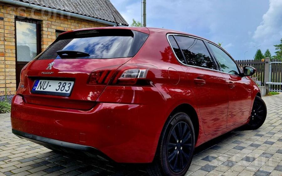 Sarkans Peugeot 308 2014 Rīga, ar dzinēja tilpumu 1.20 L un nobraukumu 191 tūkst. km par 6350 €, foto 3 vietnē AUTOMOTO.COM.LV