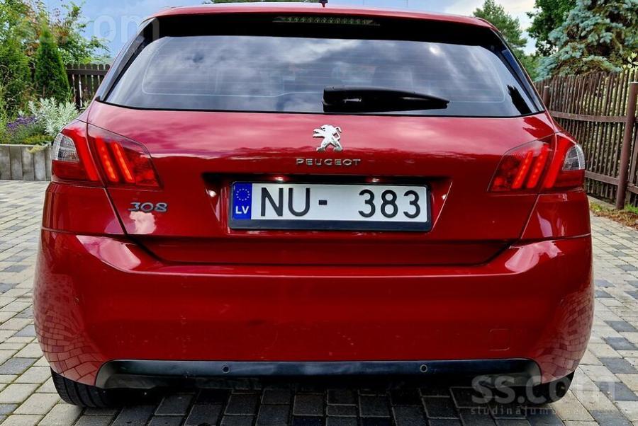 Sarkans Peugeot 308 2014 Rīga, ar dzinēja tilpumu 1.20 L un nobraukumu 191 tūkst. km par 6350 €, foto 4 vietnē AUTOMOTO.COM.LV