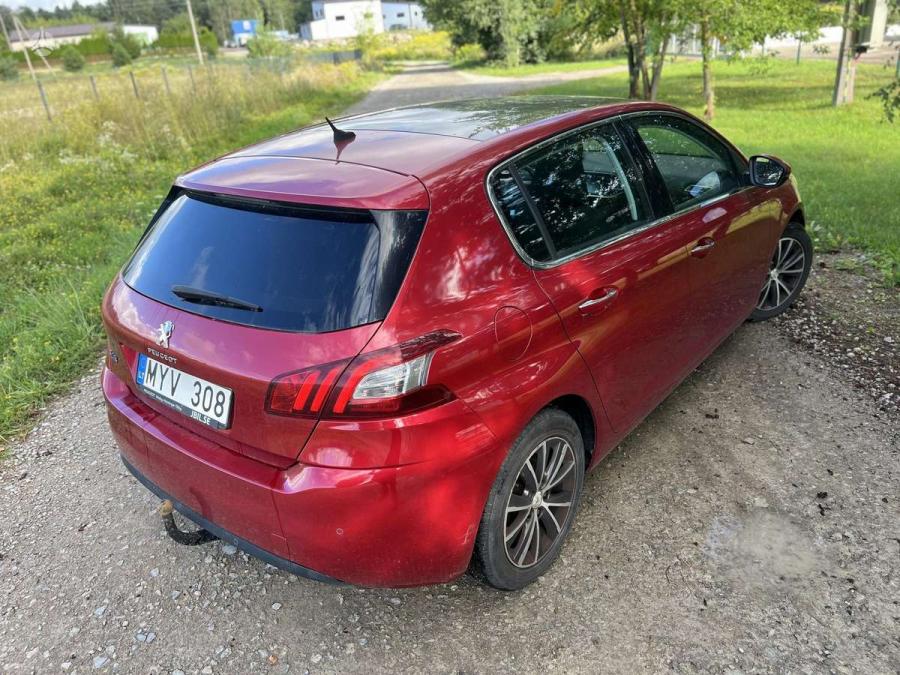 Sarkans Peugeot 308 2014 Viļņa, ar dzinēja tilpumu 1.60 L un nobraukumu 230 tūkst. km par 2900 €, foto 12 vietnē AUTOMOTO.COM.LV