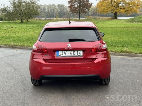 Red Peugeot 308 2015 in Riga, with an engine capacity of 1.60 L and mileage of 0 thousand km for 4550 €, photo 5 on AUTOMOTO.COM.LV