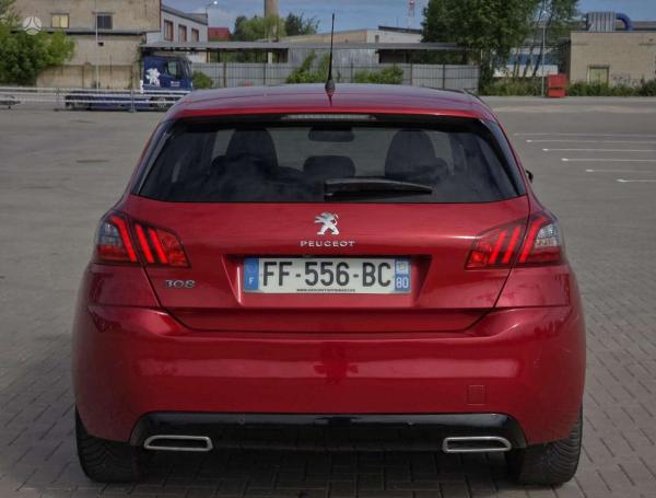 Red Peugeot 308 2019 in Taurage, with an engine capacity of 1.50 L and mileage of 244 thousand km for 7200 €, photo 7 on AUTOMOTO.COM.LV