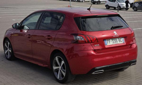 Red Peugeot 308 2019 in Taurage, with an engine capacity of 1.50 L and mileage of 244 thousand km for 7200 €, photo 8 on AUTOMOTO.COM.LV
