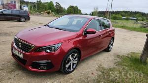 Red Peugeot 308 2019 in Riga, with an engine capacity of 1.50 L and mileage of 152 thousand km for 9500 €, photo  on AUTOMOTO.COM.LV
