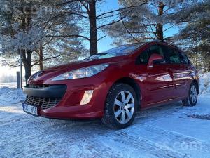 Red Peugeot 308 2008 in Cesis, with an engine capacity of 1.60 L and mileage of 186 thousand km for 4499 €, photo  on AUTOMOTO.COM.LV