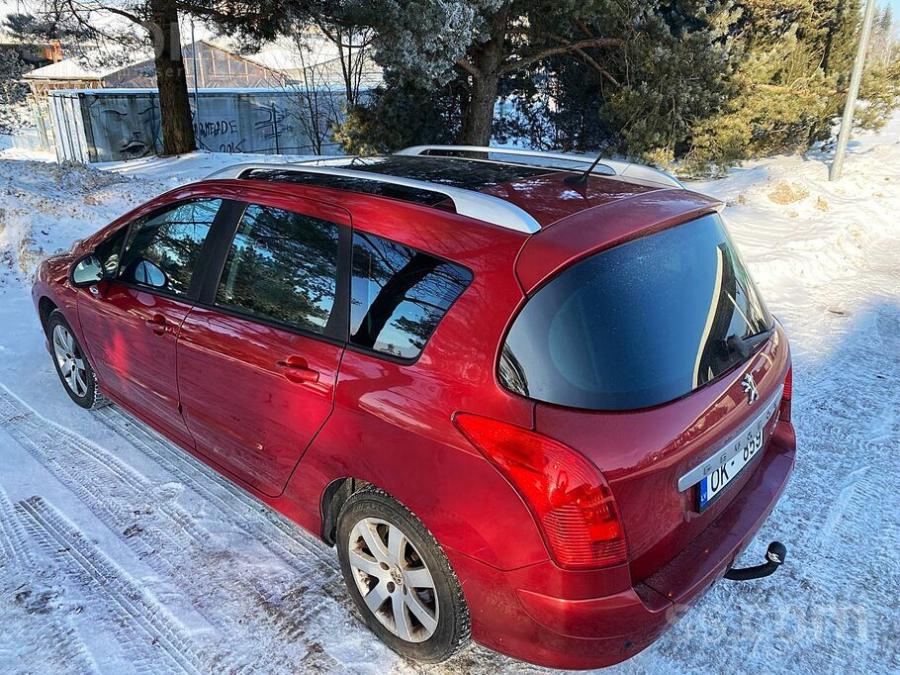 Sarkans Peugeot 308 2008 Cēsis, ar dzinēja tilpumu 1.60 L un nobraukumu 186 tūkst. km par 4150 €, foto 9 vietnē AUTOMOTO.COM.LV