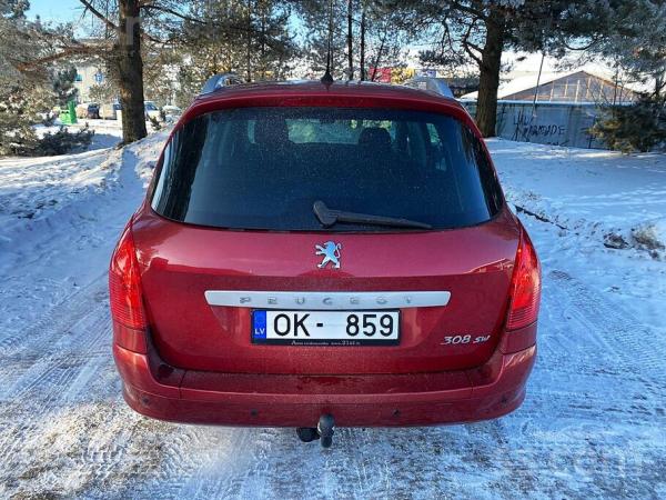 Sarkans Peugeot 308 2008 Cēsis, ar dzinēja tilpumu 1.60 L un nobraukumu 186 tūkst. km par 4499 €, foto 10 vietnē AUTOMOTO.COM.LV
