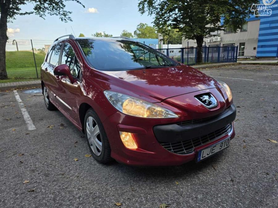 Red Peugeot 308 2008 in Alytus, with an engine capacity of 2.00 L and mileage of 271 thousand km for 2150 €, photo 3 on AUTOMOTO.COM.LV
