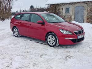 Red Peugeot 308 2015 in Tukums, with an engine capacity of 1.60 L and mileage of 262 thousand km for 4690 €, photo  on AUTOMOTO.COM.LV