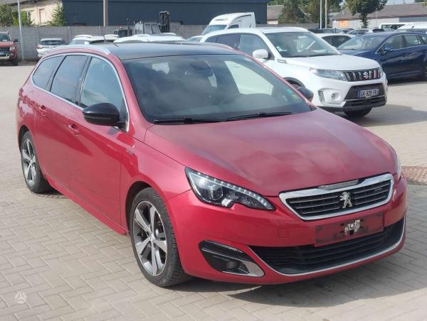 Red Peugeot 308 2016 in Taurage, with an engine capacity of 1.56 L and mileage of 230 thousand km for 6200 €, photo 1 on AUTOMOTO.COM.LV