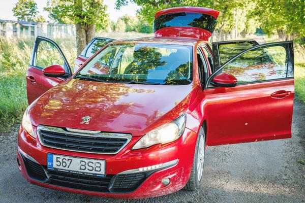 Sarkans Peugeot 308 2017 Rakvere, ar dzinēja tilpumu 1.20 L un nobraukumu 305 tūkst. km par 6200 €, foto 10 vietnē AUTOMOTO.COM.LV