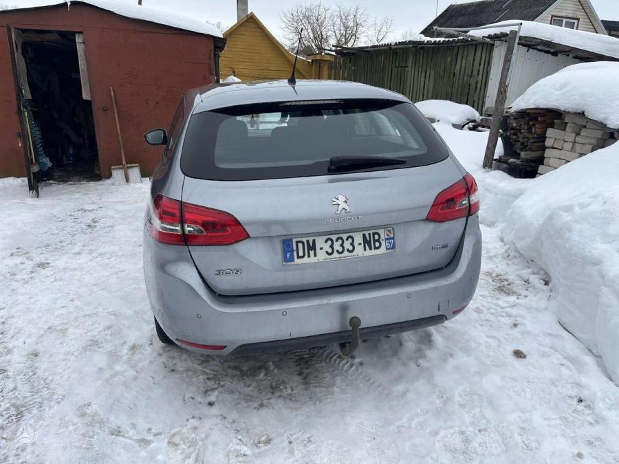 Peugeot 308 2014 in Panevezys, with an engine capacity of 1.56 L and mileage of 206 thousand km for 3000 €, photo 7 on AUTOMOTO.COM.LV