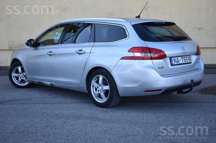 Peugeot 308 2015 in Talsi, with an engine capacity of 2.00 L and mileage of 262 thousand km for 5500 €, photo 3 on AUTOMOTO.COM.LV