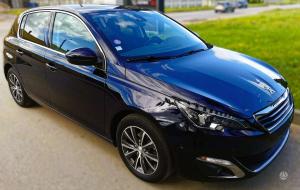 Violets Peugeot 308 2017 Kauņa, ar dzinēja tilpumu 1.20 L un nobraukumu 150 tūkst. km par 4700 €, foto  vietnē AUTOMOTO.COM.LV