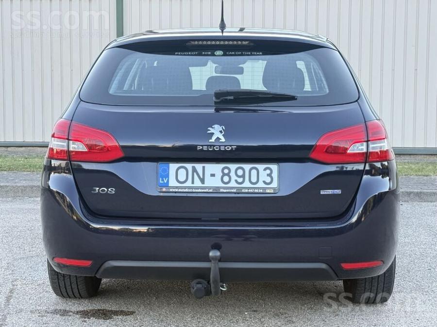 Violet Peugeot 308 2014 in Ogre, with an engine capacity of 1.60 L and mileage of 259 thousand km for 5390 €, photo 9 on AUTOMOTO.COM.LV