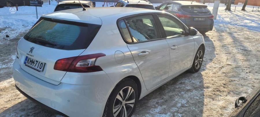White Peugeot 308 2013 in Kaunas, with an engine capacity of 1.60 L and mileage of 188 thousand km for 3950 €, photo 6 on AUTOMOTO.COM.LV
