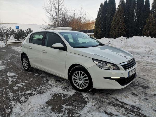 White Peugeot 308 2014 in Klaipeda, with an engine capacity of 1.60 L and mileage of 296 thousand km for 3990 €, photo 9 on AUTOMOTO.COM.LV