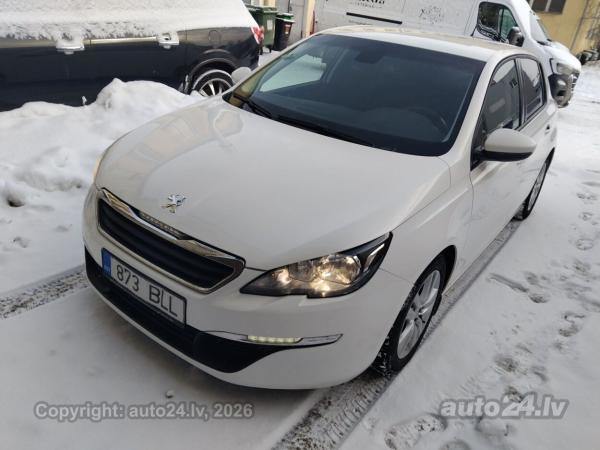 White Peugeot 308 2014 in Tallinn, with an engine capacity of 1.60 L and mileage of 214 thousand km for 4500 €, photo 1 on AUTOMOTO.COM.LV