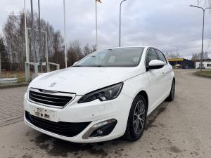 White Peugeot 308 2015 in Taurage, with an engine capacity of 1.20 L and mileage of 115 thousand km for 4499 €, photo 6 on AUTOMOTO.COM.LV