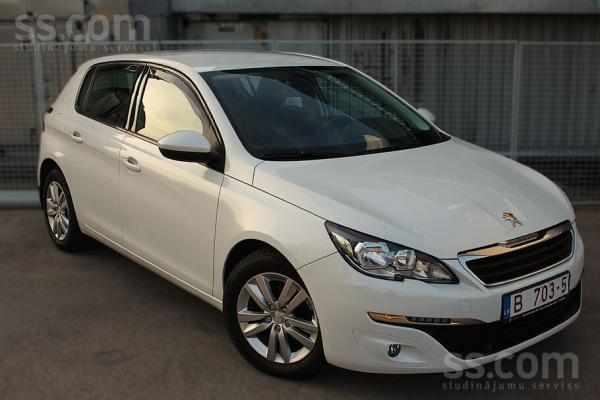 White Peugeot 308 2016 in Riga, with an engine capacity of 1.20 L and mileage of 0 thousand km for 9490 €, photo 5 on AUTOMOTO.COM.LV