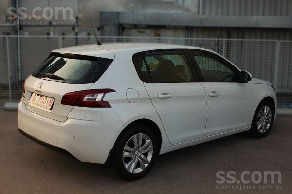 White Peugeot 308 2016 in Riga, with an engine capacity of 1.20 L and mileage of 0 thousand km for 9490 €, photo 6 on AUTOMOTO.COM.LV