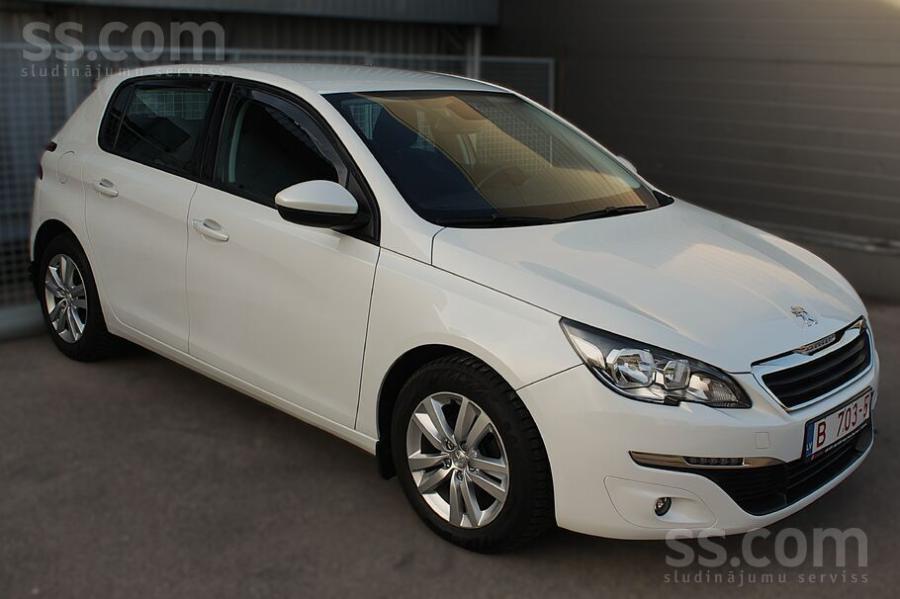 White Peugeot 308 2016 in Riga, with an engine capacity of 1.20 L and mileage of 0 thousand km for 9490 €, photo 9 on AUTOMOTO.COM.LV