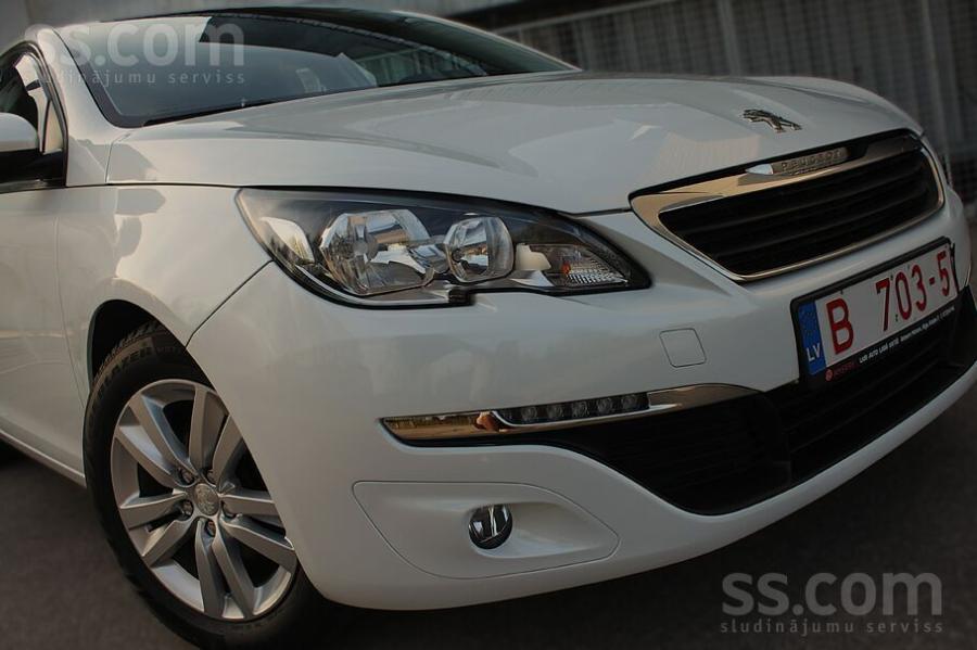 White Peugeot 308 2016 in Riga, with an engine capacity of 1.20 L and mileage of 0 thousand km for 9490 €, photo 15 on AUTOMOTO.COM.LV