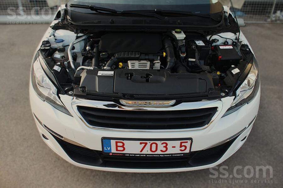 White Peugeot 308 2016 in Riga, with an engine capacity of 1.20 L and mileage of 0 thousand km for 9490 €, photo 35 on AUTOMOTO.COM.LV