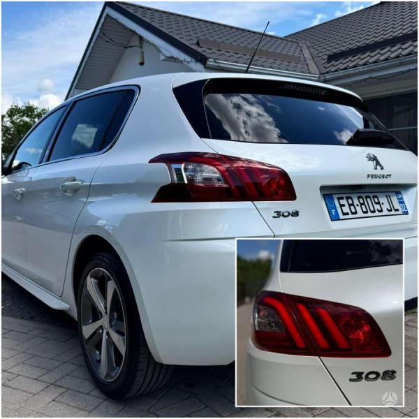 White Peugeot 308 2017 in Kaunas, with an engine capacity of 2.00 L and mileage of 166 thousand km for 6999 €, photo 5 on AUTOMOTO.COM.LV