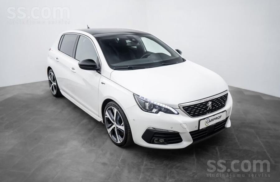 White Peugeot 308 2018 in Tallinn, with an engine capacity of 1.60 L and mileage of 104 thousand km for 12999 €, photo 4 on AUTOMOTO.COM.LV