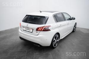 White Peugeot 308 2018 in Tallinn, with an engine capacity of 1.60 L and mileage of 104 thousand km for 12999 €, photo 5 on AUTOMOTO.COM.LV