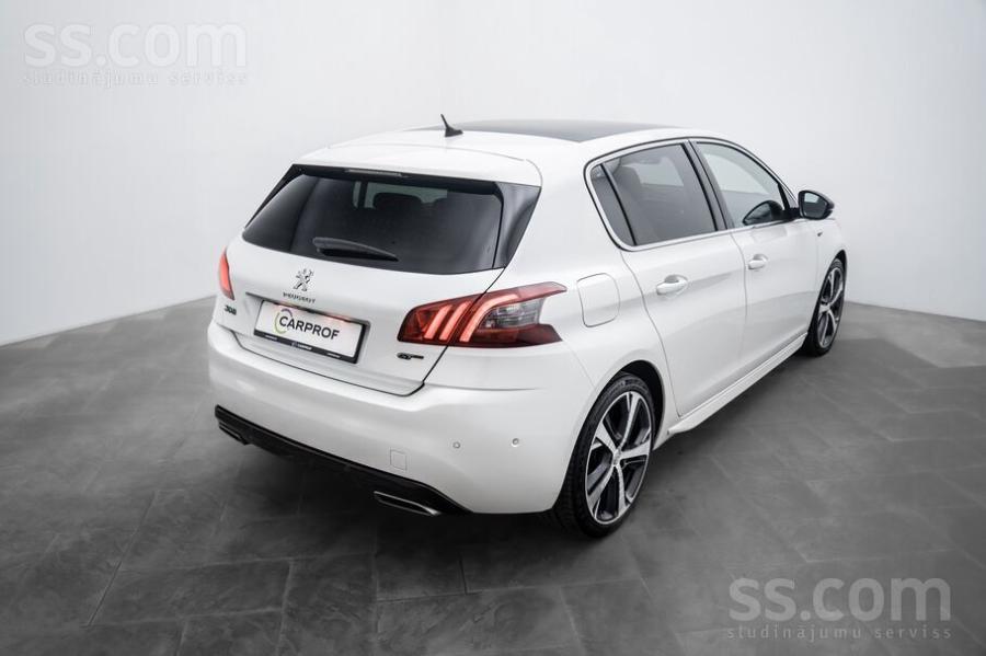 White Peugeot 308 2018 in Tallinn, with an engine capacity of 1.60 L and mileage of 104 thousand km for 12999 €, photo 5 on AUTOMOTO.COM.LV