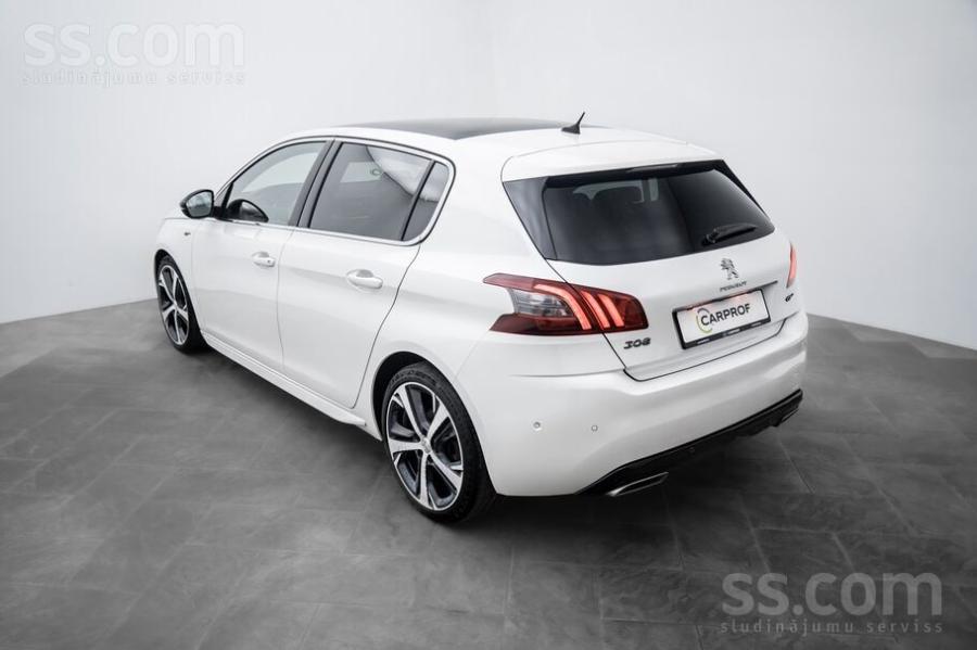 White Peugeot 308 2018 in Tallinn, with an engine capacity of 1.60 L and mileage of 104 thousand km for 12999 €, photo 7 on AUTOMOTO.COM.LV