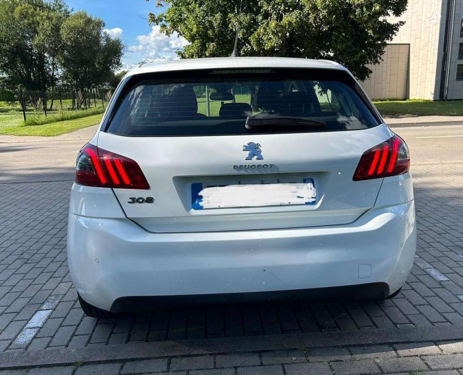 Balts Peugeot 308 2019 Tauragė, ar dzinēja tilpumu 1.50 L un nobraukumu 208 tūkst. km par 6300 €, foto 7 vietnē AUTOMOTO.COM.LV