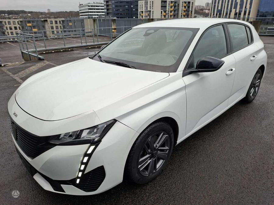 White Peugeot 308 2022 in Vilnius, with an engine capacity of 1.50 L and mileage of 145 thousand km for 11999 €, photo 2 on AUTOMOTO.COM.LV