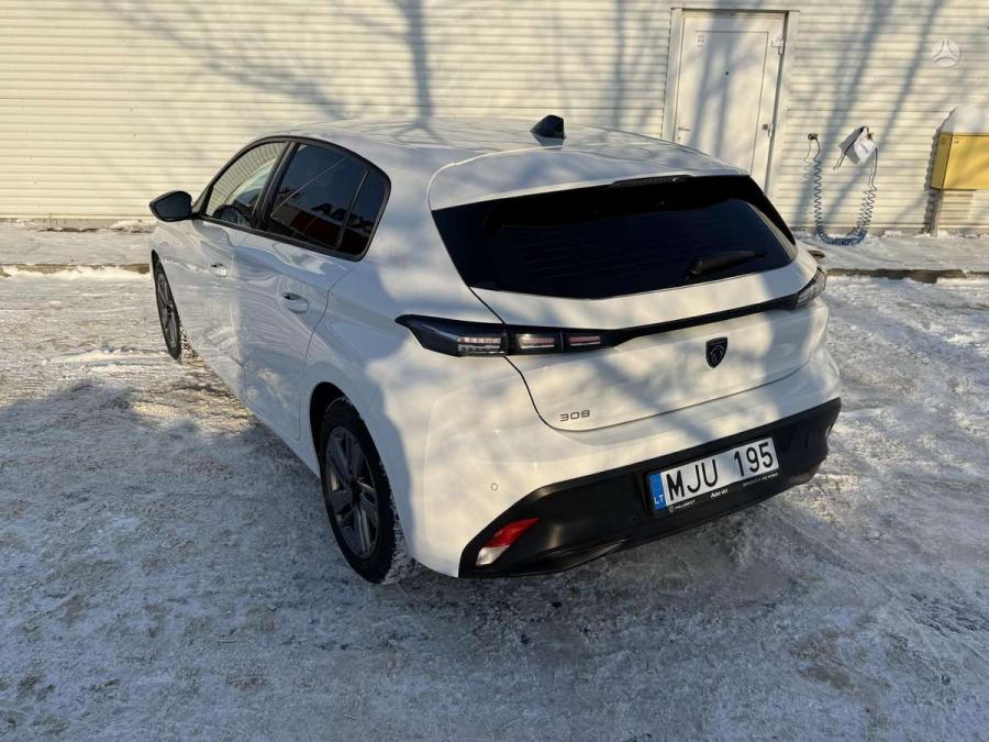 Balts Peugeot 308 2022 Viļņa, ar dzinēja tilpumu 1.50 L un nobraukumu 54 tūkst. km par 14500 €, foto 4 vietnē AUTOMOTO.COM.LV