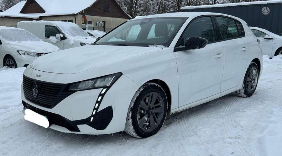 Balts Peugeot 308 2022 Tauragė, ar dzinēja tilpumu 1.50 L un nobraukumu 202 tūkst. km par 10500 €, foto 1 vietnē AUTOMOTO.COM.LV